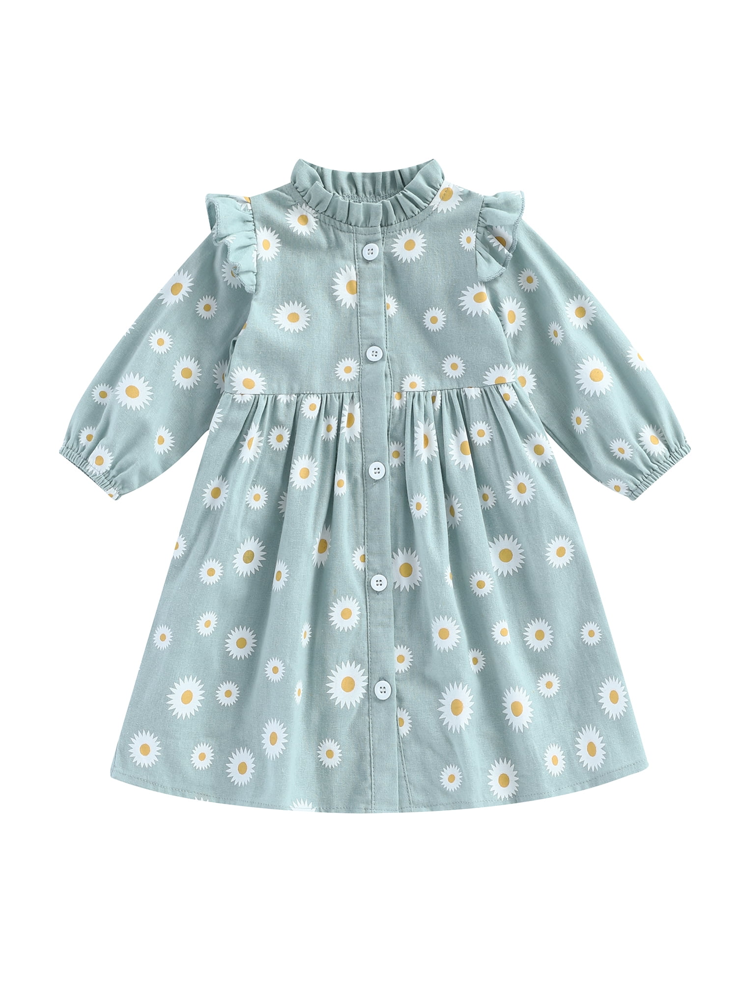 GXFC Kids Girls Fall A-line Dress Clothes 6M 1T 2T 3T 4T Children Girls ...