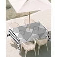 54x80 Inch Outdoor Tablecloth with Umbrella Hole Zipper Rectangle Boho ...