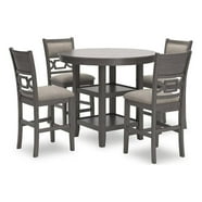 Ashley Furniture Langwest Brown Counter Height Dining Table Set - Set ...