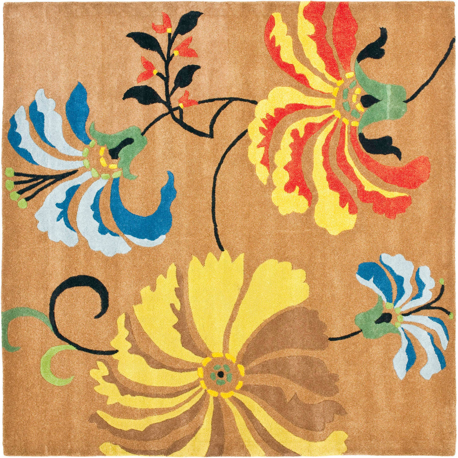 SAFAVIEH Soho SOH740A Handmade Brown Multi Rug Walmart SAFAVIEH Soho SOH740A Handmade Brown Multi Rug Walmart