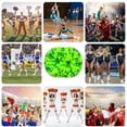 Cheerleading Poms 22 Pcs Handheld Pompoms with Handle, Perfect for ...