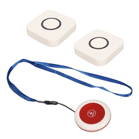 Caregiver Pager, 4 Level Volume SOS Call Button Long Distance ...