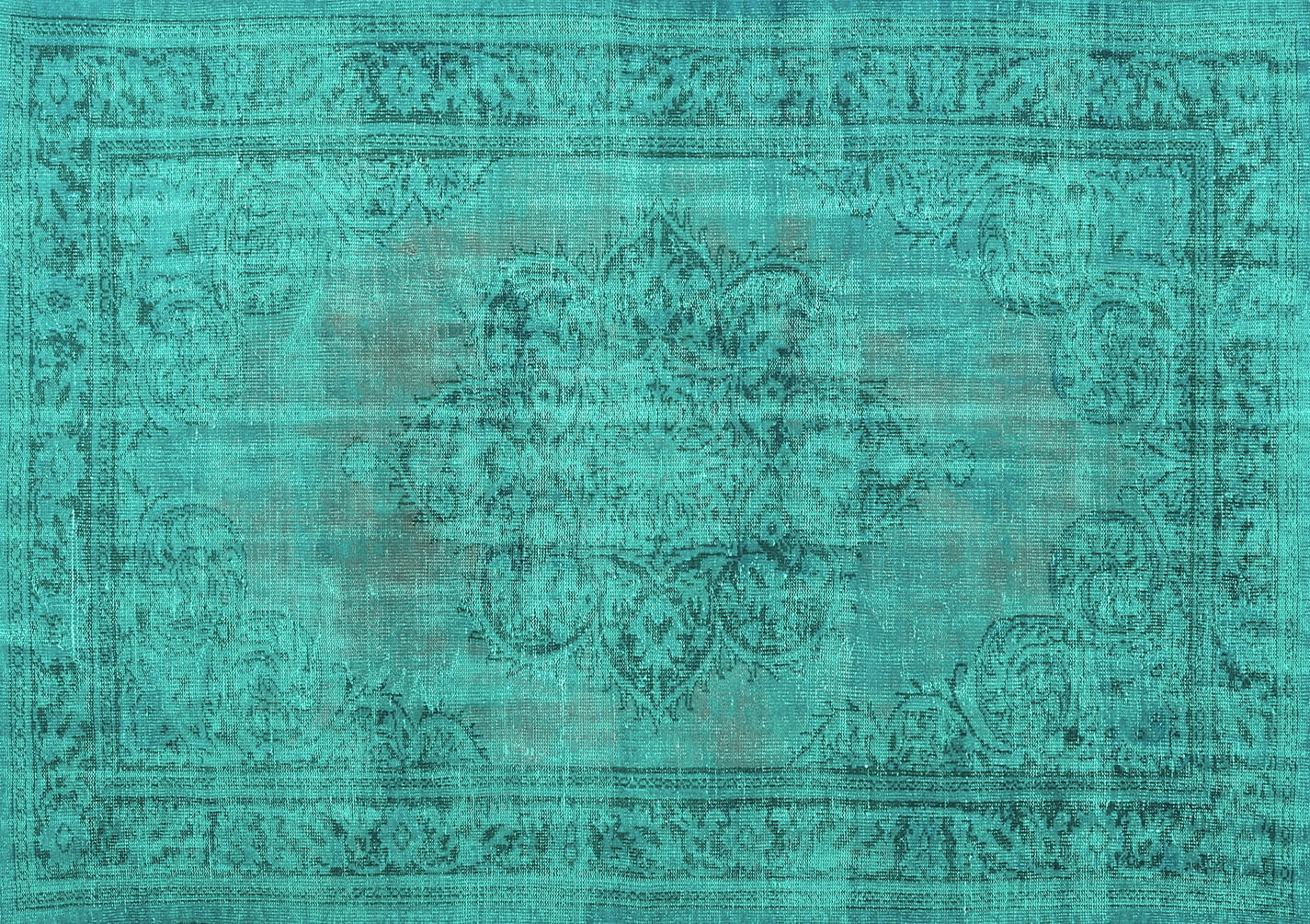 Ahgly Company Machine Washable Indoor Rectangle Persian Turquoise Blue ...