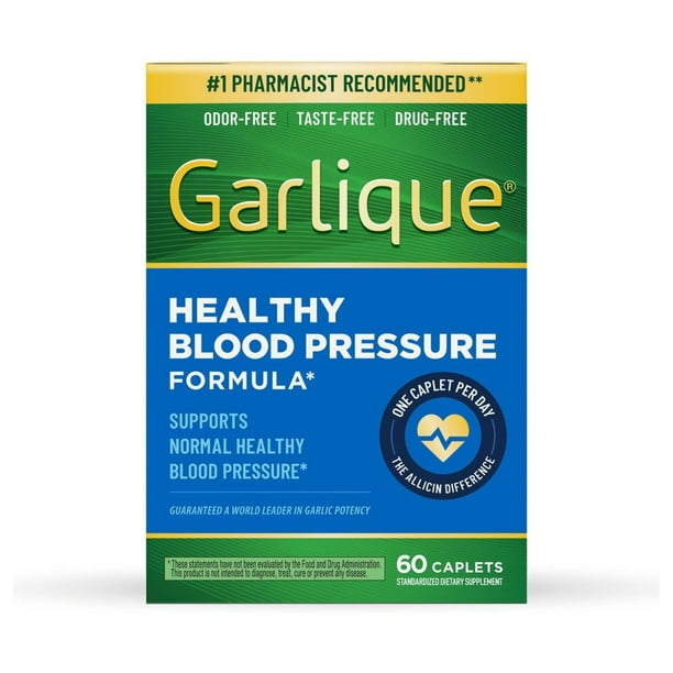 Garlique Healthy Blood Pressure | 60 Tabletas | Ajo Sin Olor | Bodega ...