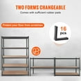 VEVOR Storage Shelving Unit Garage Storage Rack 5-Tier Adjustable 2000 ...