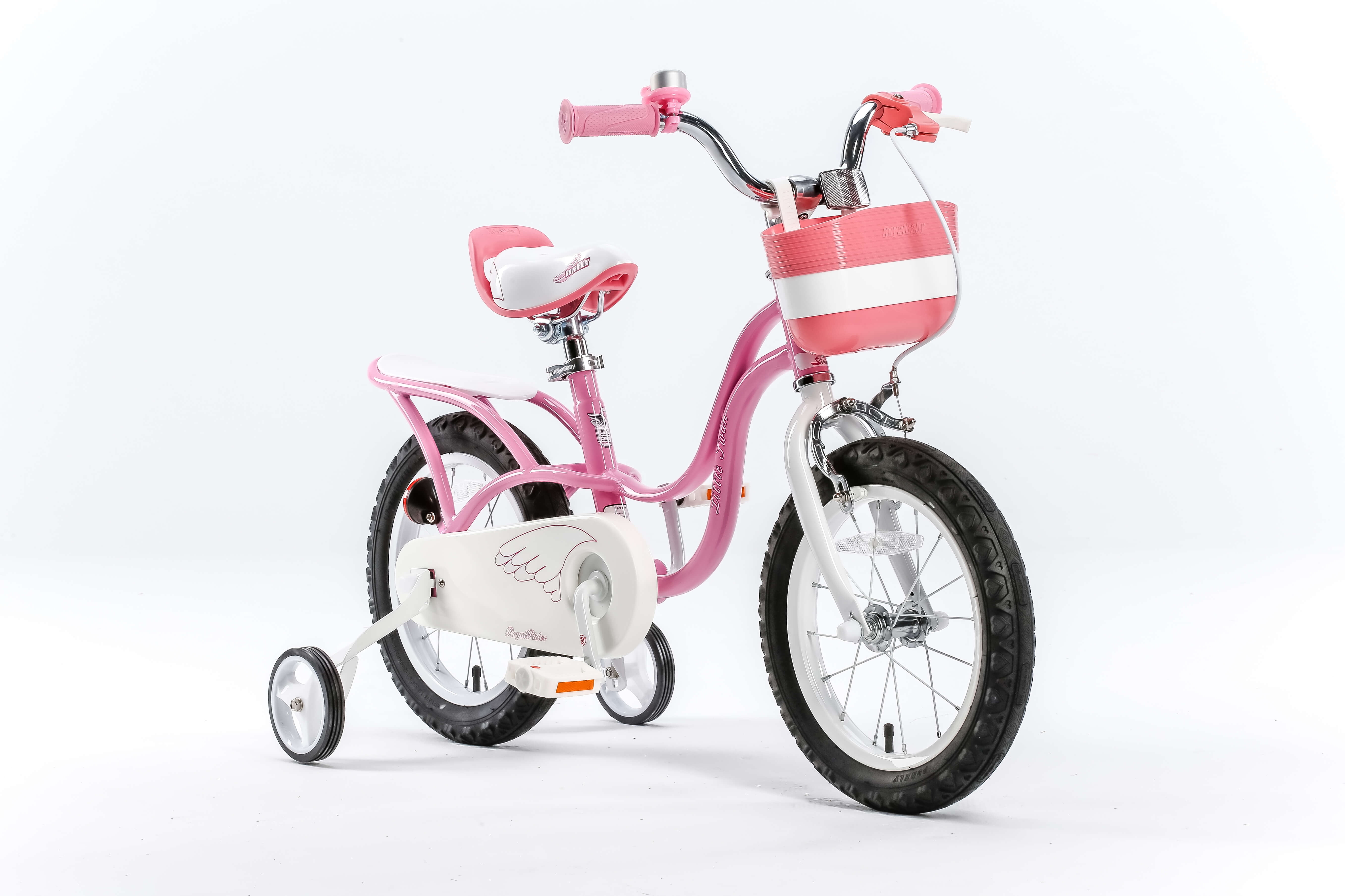 RoyalBaby newly-developed Little Swan Bike, Girl's bike with Basket, 14 ...