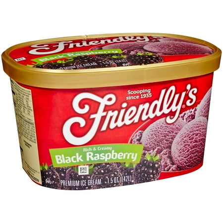 Friendly's Black Raspberry Ice Cream 1.5 qt. Carton - Walmart.com
