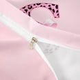 Catabedysis Wild Leopard Print Bedding,Pink Personalized Letter S Duvet ...