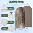 Abstract Brown Paint Arch Backdrop Cover, 6.6FT, Vintage Wood Gradient ...