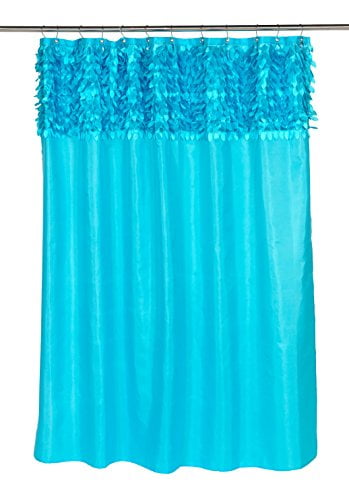 Latin Fever Dance Party Fabric Shower Curtain 70 X 72 Cyan Blue