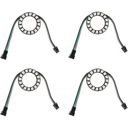 16 RGB LED Ring 16 X WS2812 5050 Full Color with Integrated Drivers 16 ...