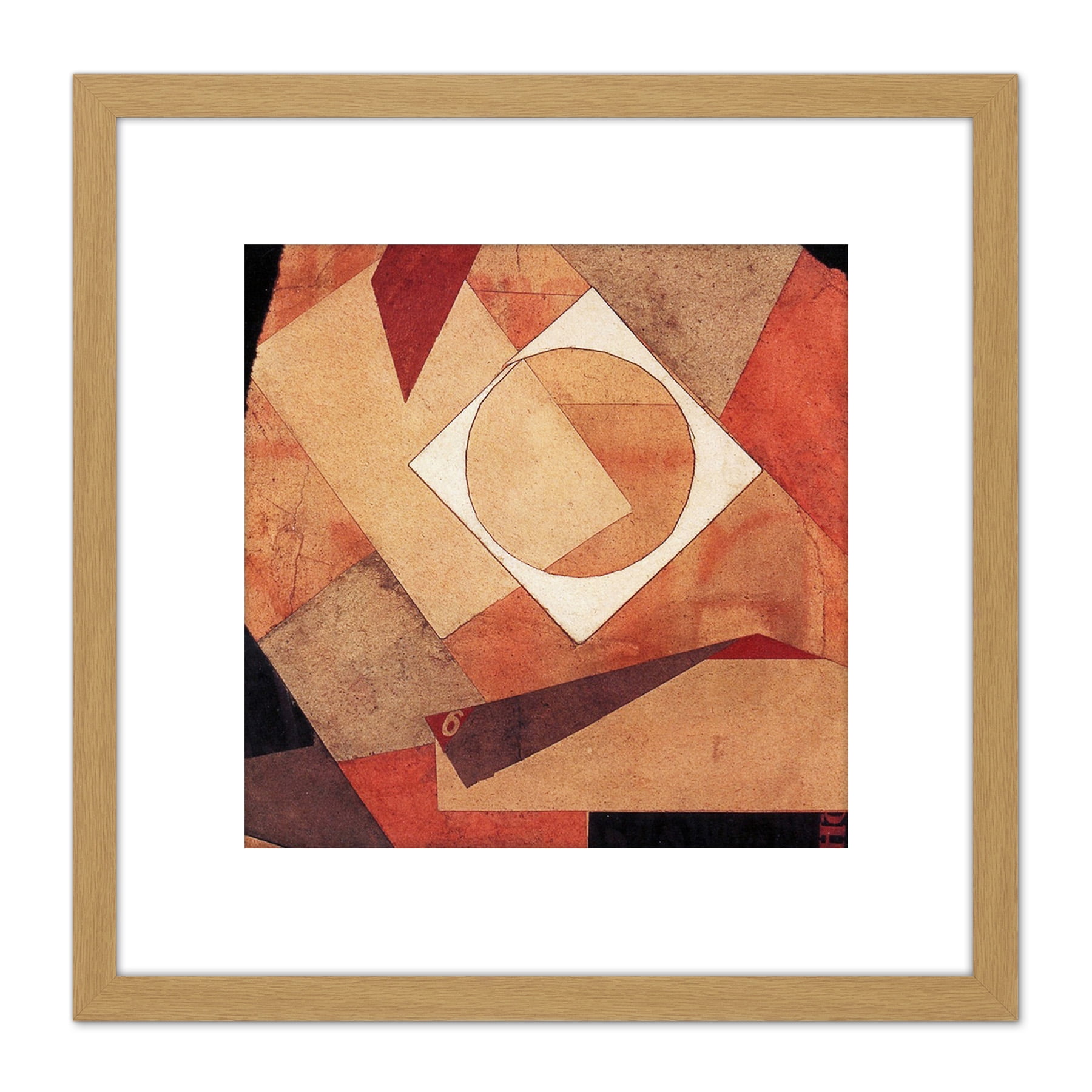Schwitters Dada Construction Of Space Abstract 8X8 Inch Square Wooden ...