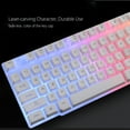 Gaming Keyboard and Mouse Combo Set With Mouse Pad Rainbow Color ...