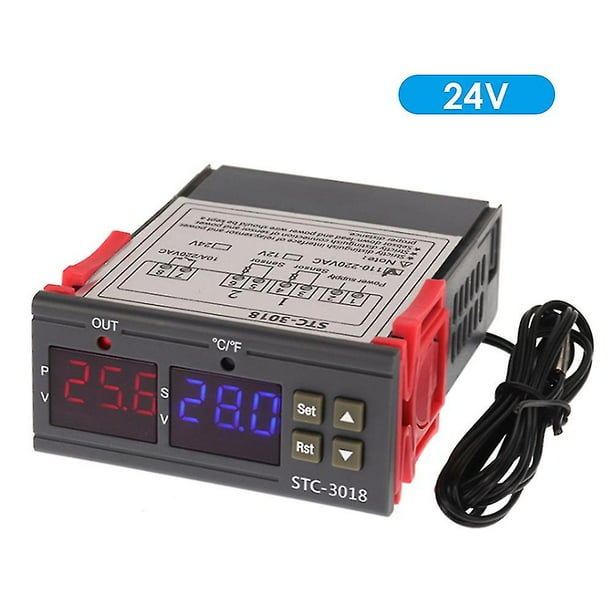 Controlador de temperatura Digital Stc-3018, Sensor inteligente Ntc, termostato de Control de ...
