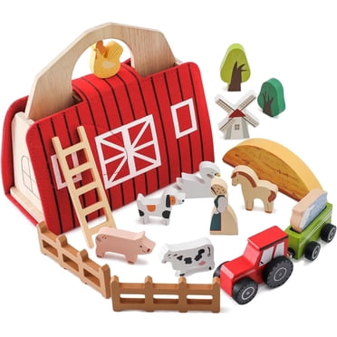 Kidoozie Barnyard Farm Playset - Lights, Melodies & Hay Bale Fun for ...