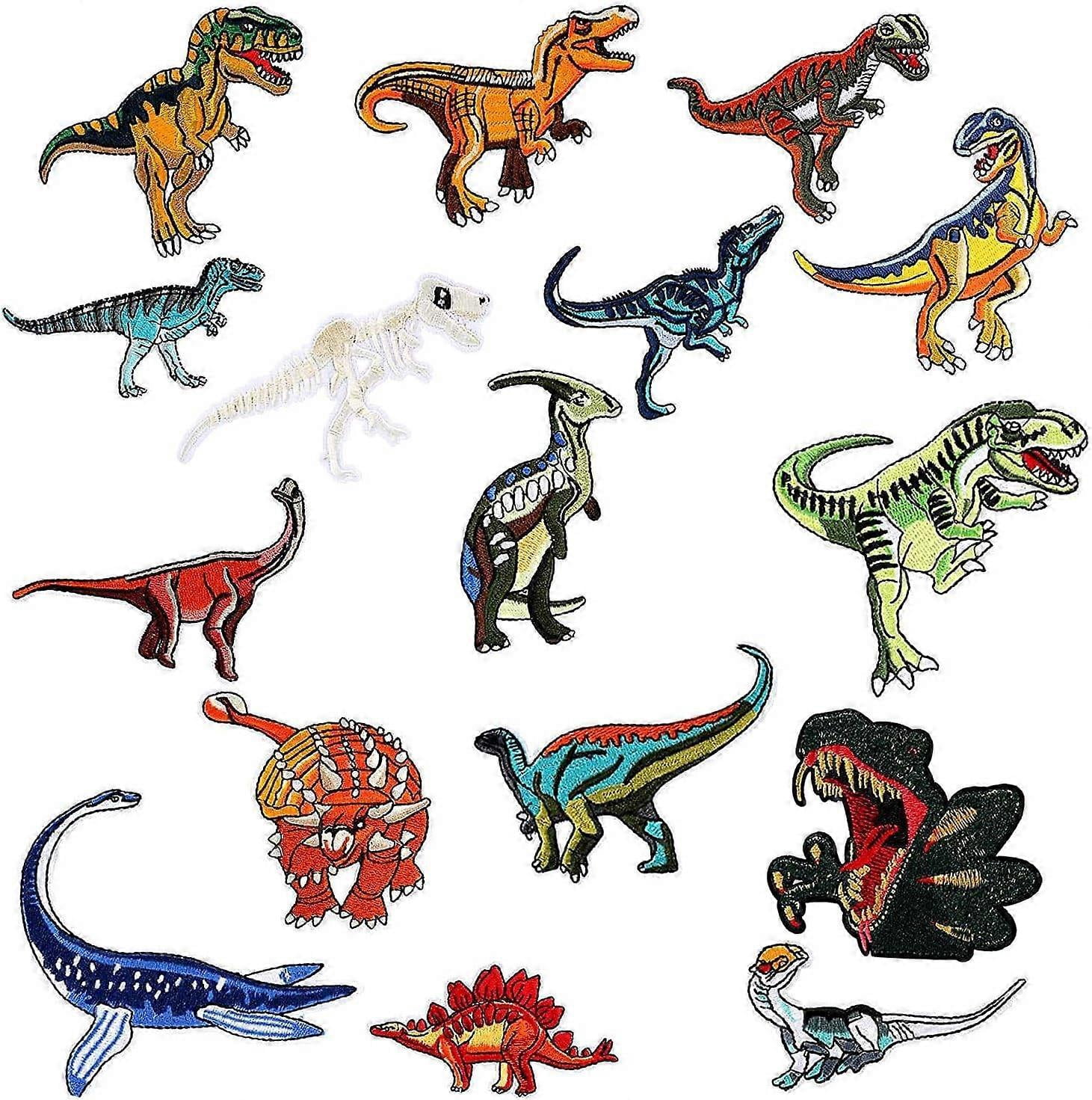 Vett Iron-on Patches, 16 Pieces Dinosaur Patch, Sew-on Appliques, Iron ...