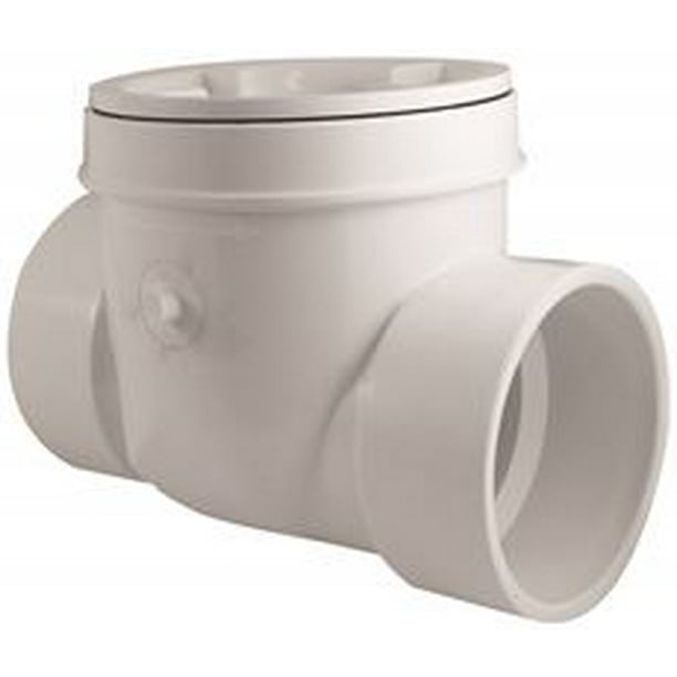 Canplas 73008 PVC Backwater Valve, 3 inch, White - Walmart.com ...