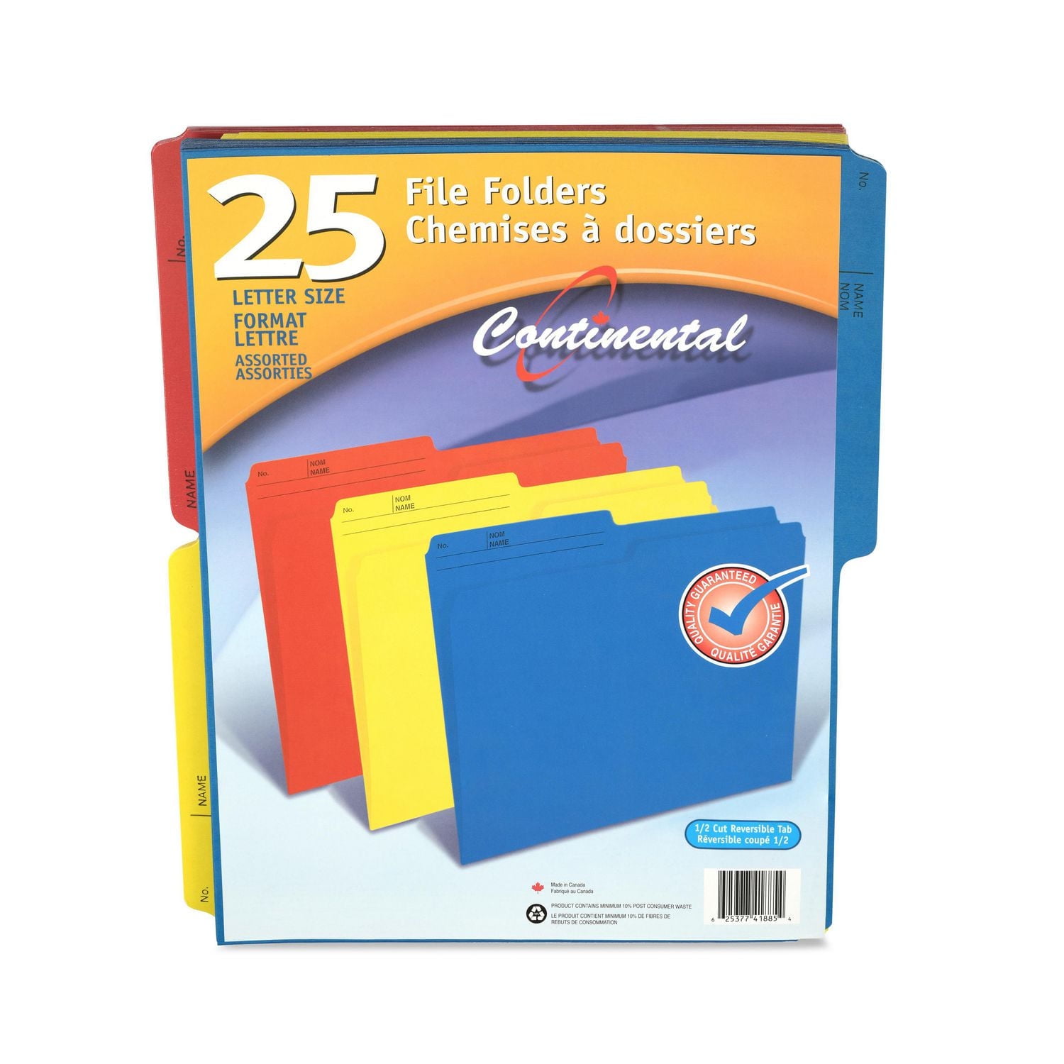 File folder assorted colour letter size 25 pack, Assorted Folders ...