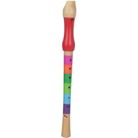 Wood Kids Flute, Lightweight Wood Recorder Educational Wooden Flute Toy ...