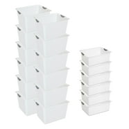 Mainstays Mini Bins, Teal with Lime Grommets, Set of 6 - Walmart.com