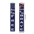 Patriotic Door Banner Double Sided Red White Blue Welcome Sign Stars ...