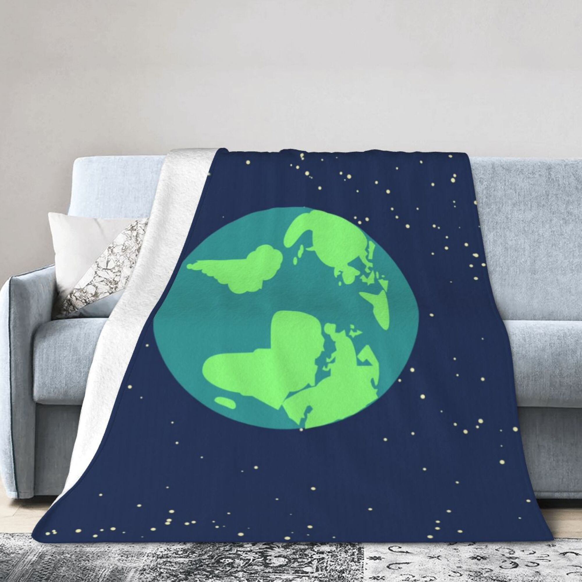 DouZhe Ultra-Soft Micro Fleece Lightweight Flannel Bed Blanket, World ...