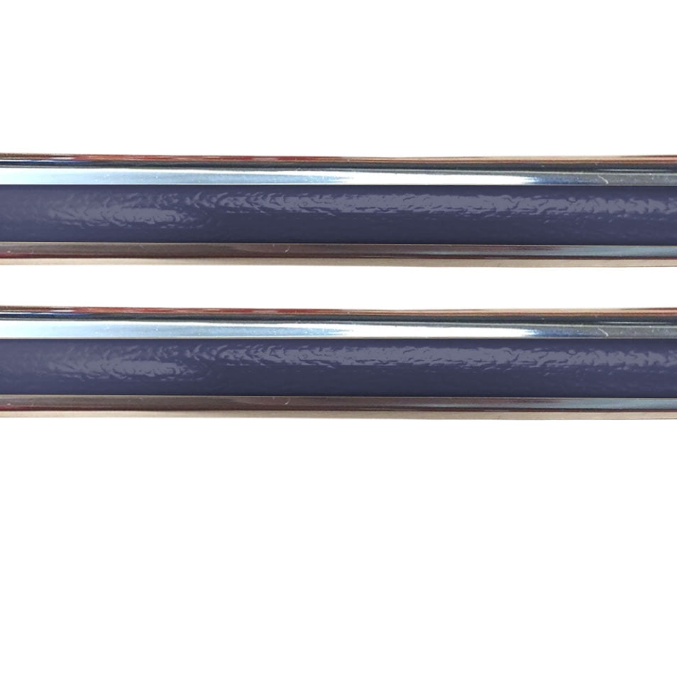 Vintage Style 5/8" Dark Blue & Chrome Side Body Trim Molding - Walmart.com