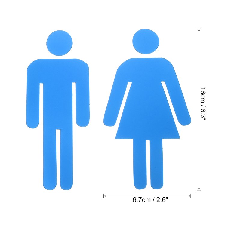 Blue Men Bathroom Logo