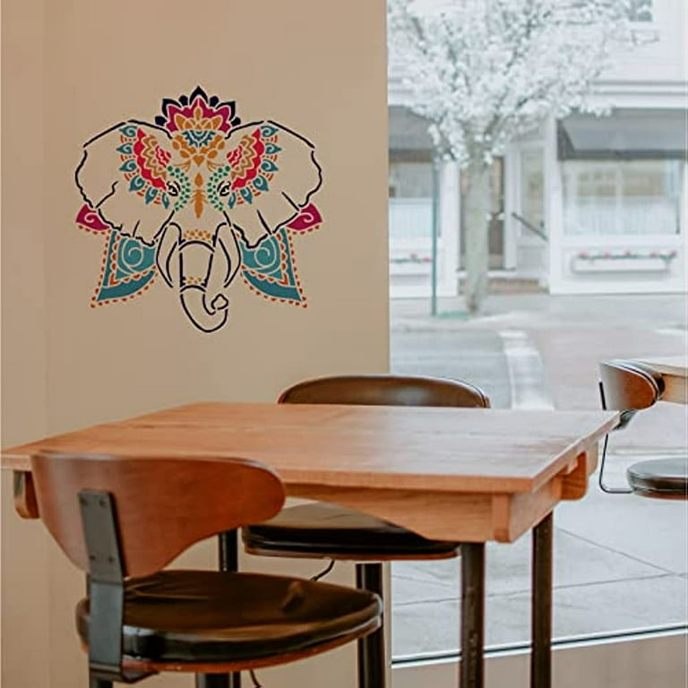 Elephant Stencil Designs