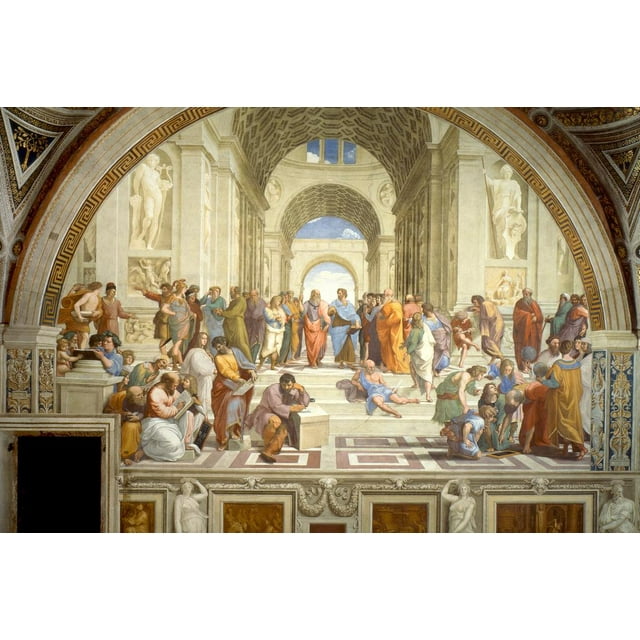 Raphael School of Athens Renaissance Painting Classical Philosopher ...