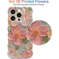 Case for iPhone 16 Pro, Colorful Retro Oil Painting Printed Flower ...