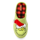 Dr. Seuss Grinch Family Scuff Slippers, Kid to Adult Sizes, Faux ...