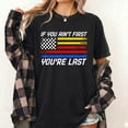 Bold Graphic US Flag Car Racing T-Shirt Comfort Colors for Enthusiasts ...