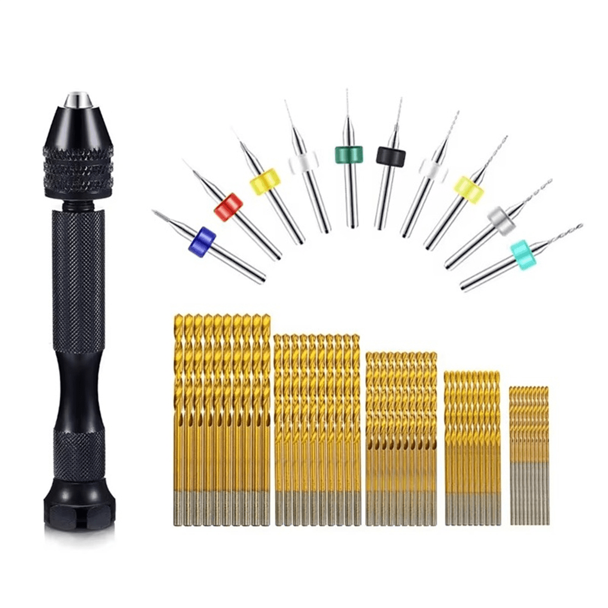 Click here for Unbranded Mini Pin Vise Hand Drill Twist Bit Pcb S... prices