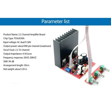 LM1875 2.1 Super Bass 2.1 Subwoofer Amplifier Board Three-channel Speaker Audio Amplifier Board ...