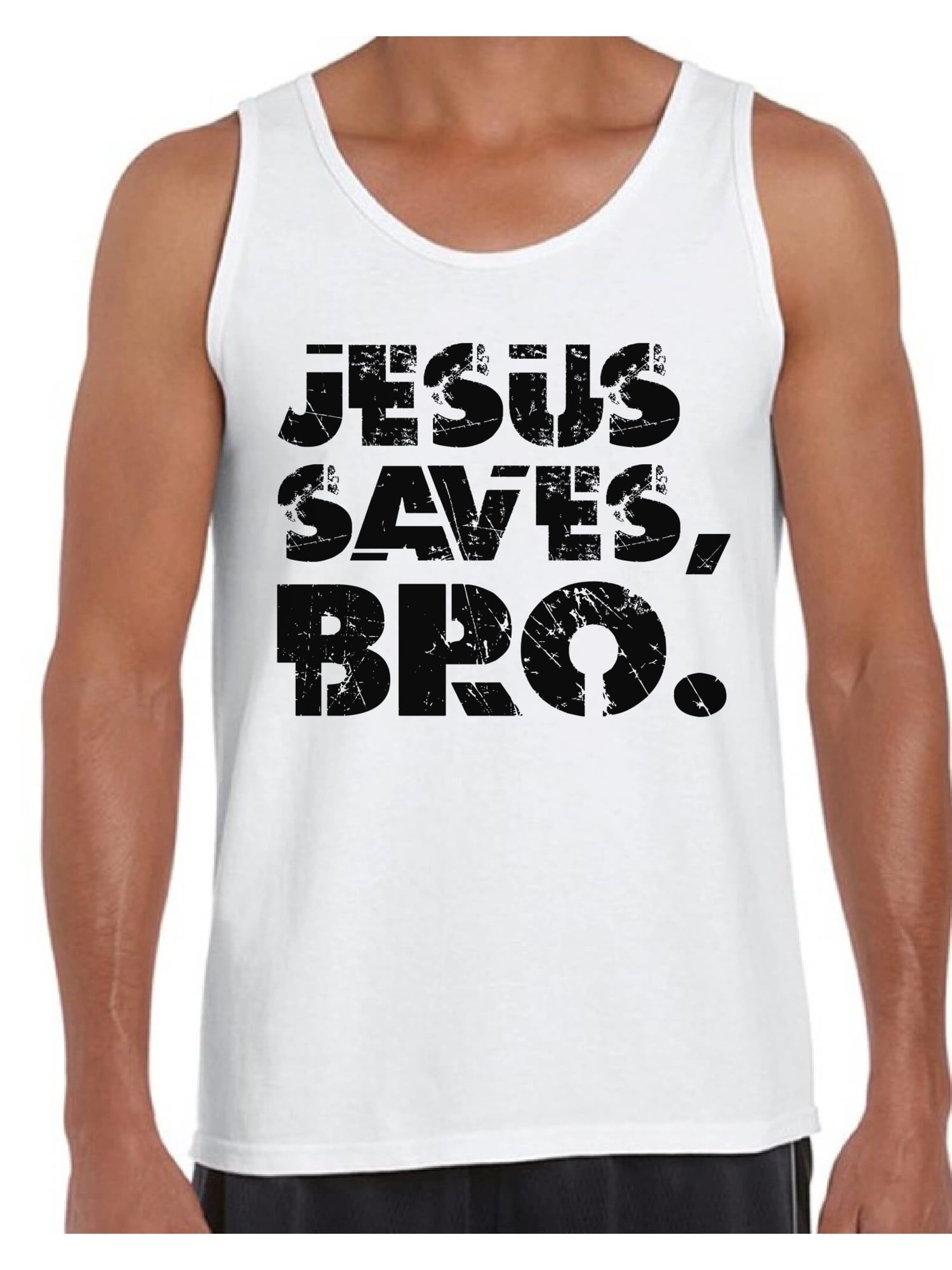 Awkward Styles Jesus Saves Tank Top Shirt For Men Black Mens Tanks