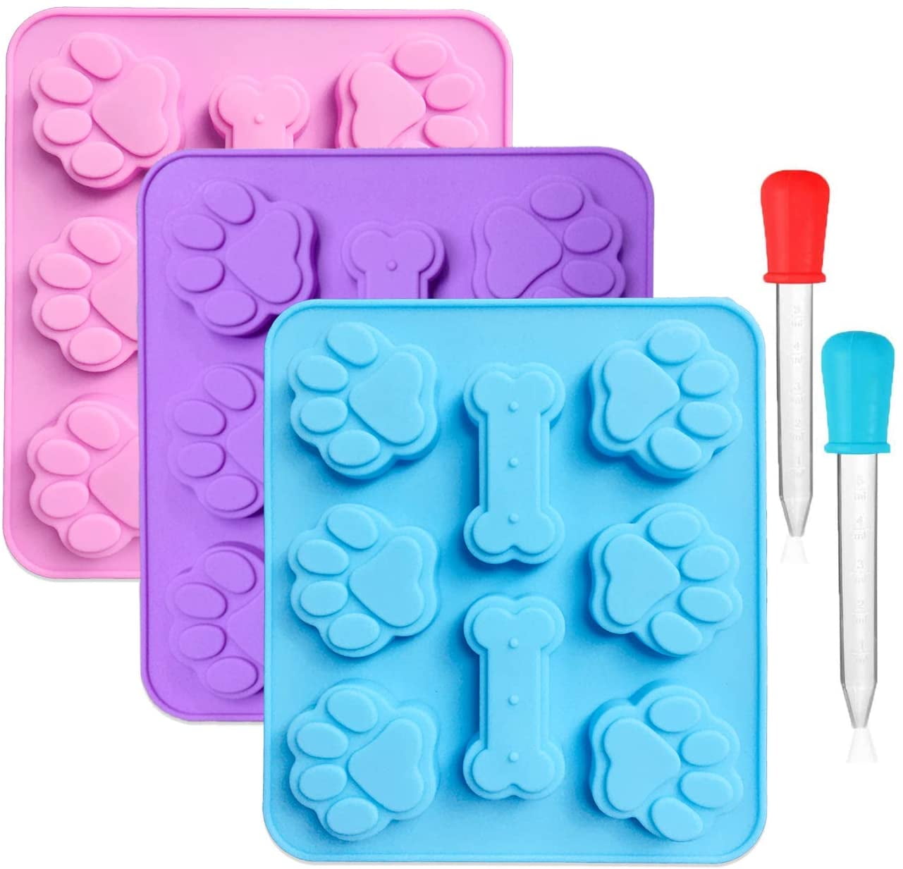 Blue Dog and Bones Silicone Molds Molds Molding & Casting etna.com.pe