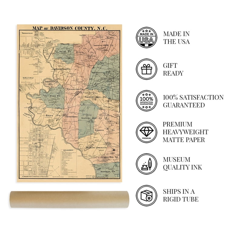 Davidson County Nc Map
