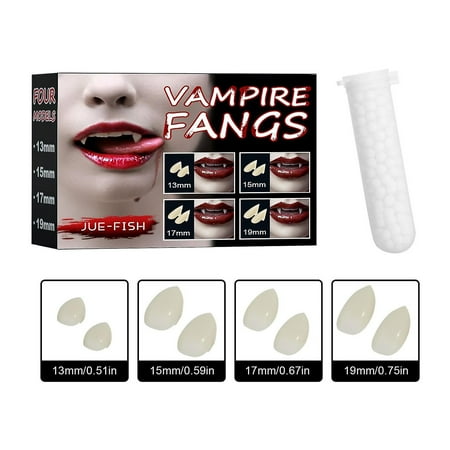 Vampire Fangs Kit 4 Sizes Custom Fangs Vampire Teeth Fake Dentures With ...