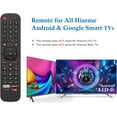 Universal for All Hisense-TV-Remote Compatible with All Hisense 4K LED ...