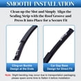 2PCS Car Roof Drip Finish Moulding Top Rubber Seal Strips for Honda ...