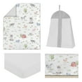 Sweet Jojo Designs Farm Animals Gray Green Grey Red 4 Piece Crib ...