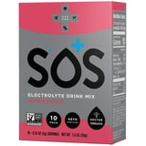 SOS Hydration Electrolyte Drink Mix - 10 Stick Packet Servings ...