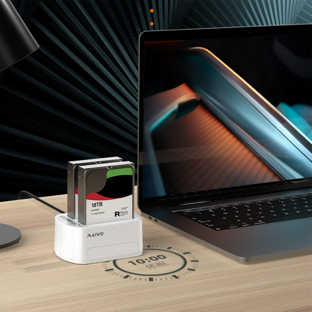 Dual Slot USB3.0 To SATA External Hard Drive Docking Station with ...
