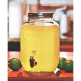 Circleware, Mini Yorkshire Clear Glass Beverage Dispenser with Spigot ...