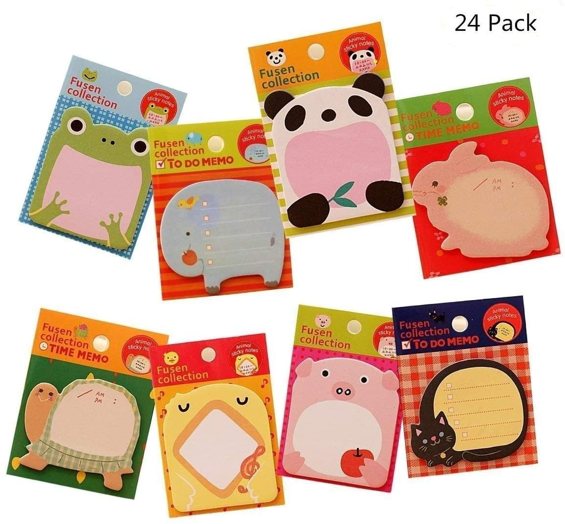 Sticky Notes 24-Packs Self Sticky Notes in Different Shapes, Creative ...