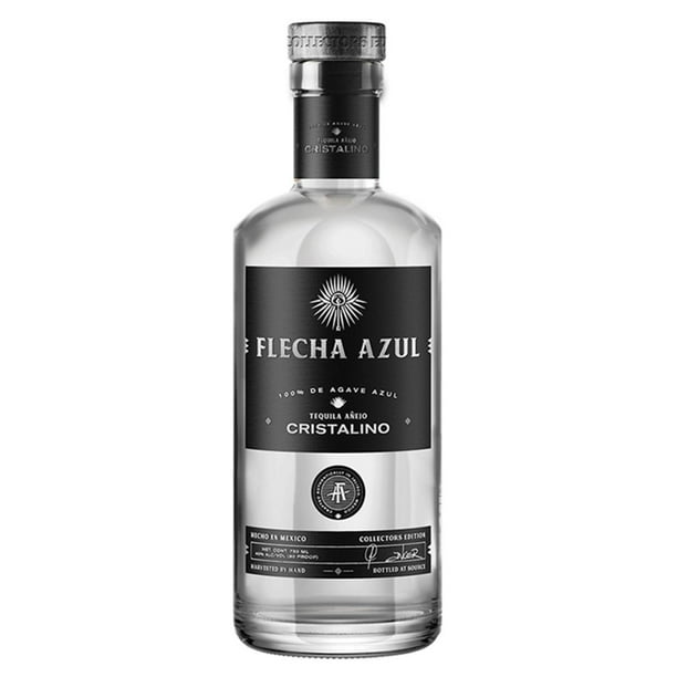 Paquete de 3 Tequila Flecha Azul Añejo Cristalino 750 ml Flecha Azul ...