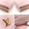 Pre-Owned Louis Vuitton Portefeuille Lock Mini Pink Tri-fold Wallet W ...