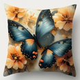 4 pieces of modern decorative pillow cover - elegant butterfly flower ...