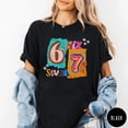 67 Six Seven T-Shirt, Matching Funny T-shirt, Funny Number 67 Meme Tee ...